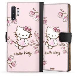 DeinDesign Handyhülle Hello Kitty Fanartikel Hanami Hello Kitty - Magnolia, Samsung Galaxy Note 10 Plus 5G Hülle Handy Flip Case Wallet Cover, schwarz