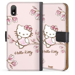 DeinDesign Handyhülle Hello Kitty Fanartikel Hanami Hello Kitty - Magnolia, Huawei Y5 (2019) Hülle Handy Flip Case Wallet Cover Handytasche Leder
