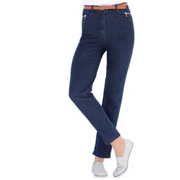 5-Pocket-Jeans Casual Looks Gr. 50, Normalgrößen, blau (dark blue) Damen Jeans 5-Pocket-Jeans