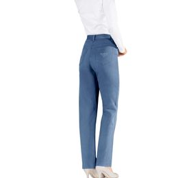 Stretch-Jeans Lady Gr. 24, Kurzgrößen, blau (blue, bleached) Damen Jeans Stretch