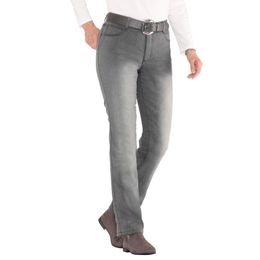 Thermojeans Casual Looks Gr. 42, Normalgrößen, grau (grey, denim) Damen Jeans 5-Pocket-Jeans Straight-fit-Jeans