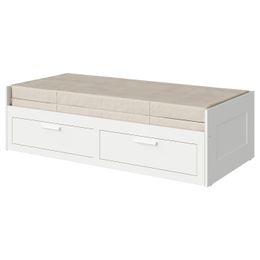 IKEA BRIMNES Tagesbett/2 Schubladen/2 Matratzen