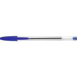 90 + 10 GRATIS: BIC Kugelschreiber Cristal® Medium transparent Schreibfarbe blau, 90 St. + GRATIS 10 St.