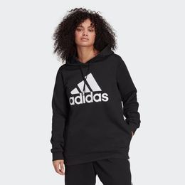 adidas Sportswear Große Größen: Kapuzensweatshirt, schwarz, Gr.44/46