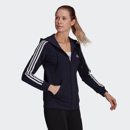 Adidas Große Größen: Kapuzensweatjacke, blau, Gr.XXL