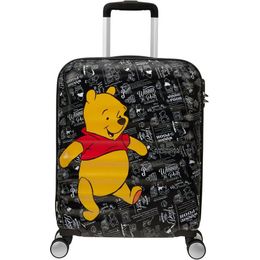 American Tourister® Hartschalen-Trolley Disney Wavebreaker, 55 cm, 4 Rollen, Kinderreisekoffer Handgepäck Reisekoffer Trolley Zahlenschloss, schwarz