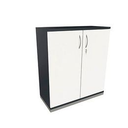 FM Aktenschrank Sidney, 4260429764570 lavagrau, weiß 2 Fachböden 100,0 x 44,2 x 113,3 cm