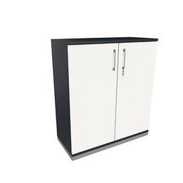 FM Aktenschrank Oldenburg, 4260649682050 lavagrau, weiß 2 Fachböden 80,0 x 44,2 x 113,3 cm