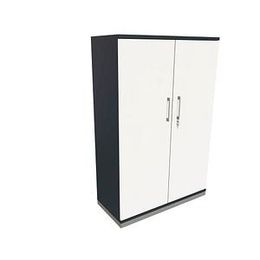 FM Aktenschrank Oldenburg, 4260649682036 lavagrau, weiß 3 Fachböden 100,0 x 44,2 x 151,7 cm