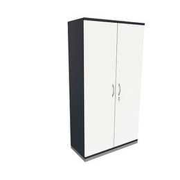 FM Aktenschrank Sidney, 4260429764594 lavagrau, weiß 4 Fachböden 100,0 x 44,2 x 186,9 cm