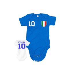 Blondie & Brownie Blondie & Brownie Strampler Italien Kinder Baby Sport Trikot Body Fussball Meister WM EM