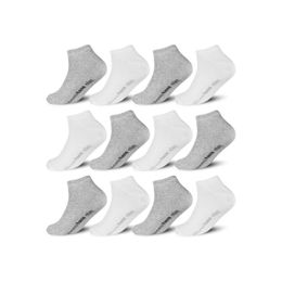 TEXEMP Sneakersocken 12 Paar Sneaker Socken Baumwolle Herren Damen Sport Kurz Füßlinge (Packung) Langlebig & Robust