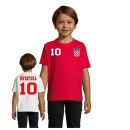 Blondie & Brownie Blondie & Brownie T-Shirt Kinder Kroatien Hrvatska Sport Trikot Fußball Meister WM Europa EM