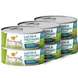 Katzenfutter, Nass mit Lachs und Truthahn von I love my cat