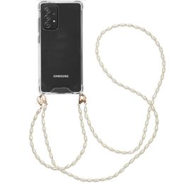 iMoshion Handykette mit Perlen + ﻿Handgelenkschlaufe Samsung Galaxy A52(s) (5G/4G) - Transparent
