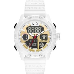 Digitaluhr Armani Exchange "AX2961" Armbanduhren weiß Herren Quarzuhren