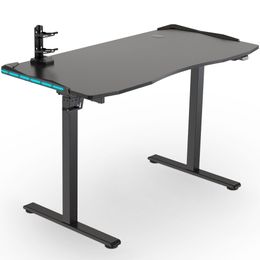 ESMART Gamingtisch GSX-121 elektrisch höhenverstellbarer Gaming Schreibtisch 120 x 60 cm