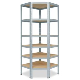 shelfplaza Eckregal HOME, 180x90x60cm verzinkt