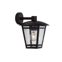 Brilliant Lampe Riley Außenwandleuchte hängend schwarz 1x A60, E27, 40W, geeignet für Normallampen (nicht enthalten) IP-Schutzart: 44 - spritzwassergeschützt