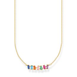 Thomas Sabo Kette bunte Steine gold