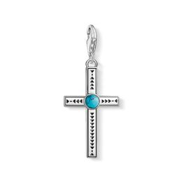 Thomas Sabo Charm-Anhänger Ethno Kreuz Türkis