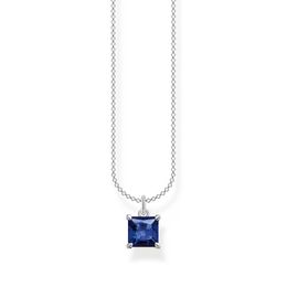 Thomas Sabo Kette mit blauem Stein silber