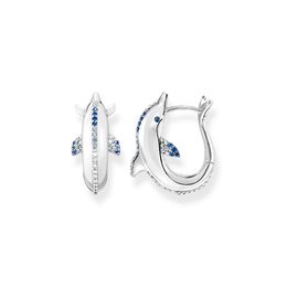 Thomas Sabo Creolen Delfin mit blauen Steinen