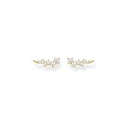 Thomas Sabo Ohrringe Ear Climber weiße Steine gold