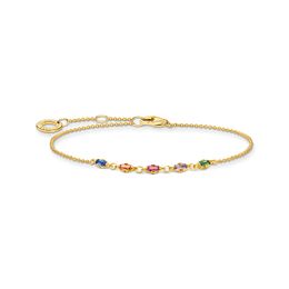 Thomas Sabo Armband bunte Steine gold