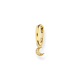 Thomas Sabo Einzel Creole mit Mond Anhänger gold