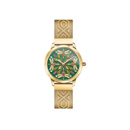 Thomas Sabo Damenuhr Kaleidoskop Libelle gold grün