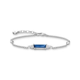 Thomas Sabo Armband mit blauen und weißen Steinen Silber