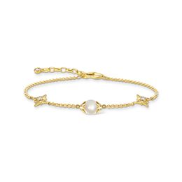 Thomas Sabo Armband Perle mit Sternen gold