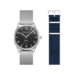 Thomas Sabo Set Code TS schwarze Uhr und dunkelblaues Armband