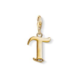 Thomas Sabo Charm-Anhänger Buchstabe T gold