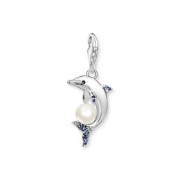 Thomas Sabo Charm-Anhänger Delfin mit Perle silber