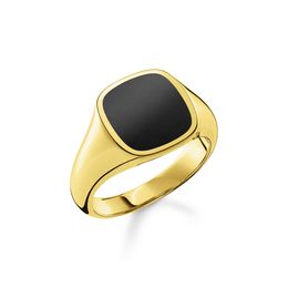 Thomas Sabo Ring klassisch schwarz-gold