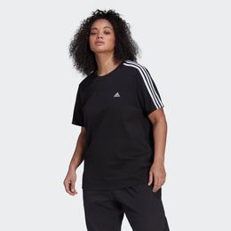 adidas Sportswear Große Größen: T-Shirt, schwarz-weiß, Gr.52/54