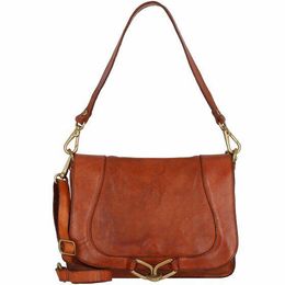 Campomaggi Schultertasche Leder 27 cm cognac