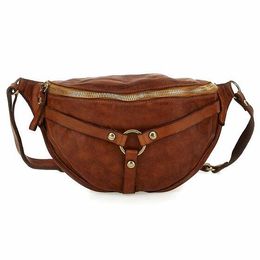 Campomaggi Gürteltasche Leder 26 cm cognac