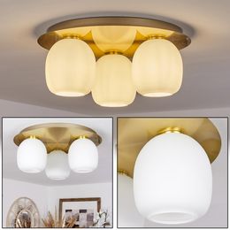hofstein Pintacura Deckenleuchte Messing, 3-flammig