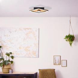BRILLIANT LEUCHTEN Brilliant Woodbridge Deckenleuchte LED Braun, Schwarz, 1-flammig
