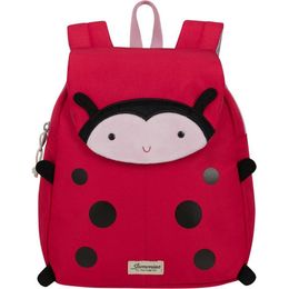 Samsonite Kinderrucksack Happy Sammies ECO, S, Ladybug Lally, Kindergartenrucksack Kinderfreizeitrucksack Kinder-Backpack, rot