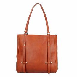 Jack Kinsky Alassio 4 Schultertasche Leder 34 cm cognac