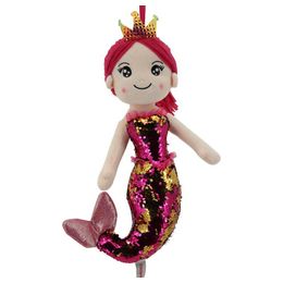 Sweety-Toys Meerjungfrauenpuppe Sweety Toys 11926 Stoffpuppe Meerjungfrau Plüschtier Prinzessin 40 cm pink