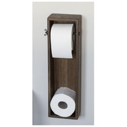 IB Laursen Toilettenpapierhalter Laursen Wandkiste Unika Toilettenpapierhalter WC Rollenhalter Wand