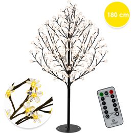 Kesser® Kirschblütenbaum mit Fernbedienung Lichterbaum Indoor Outdoor Metallfuß Stabil Weihnachten Beleuchtung Leuchtbaum Warmweiß