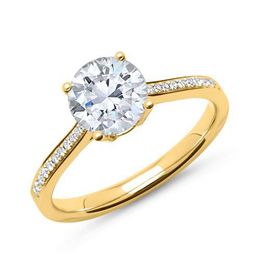 Brilladia 750er Gold Ring mit Diamanten DR0136-18KG