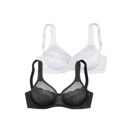 Petite Fleur Minimizer female Black, White size 75