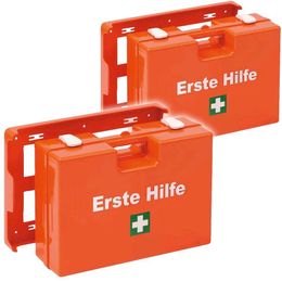 Erste-Hilfe-Set, (2 St), mit Inhalt nach DIN 13157, BxTxH 310x130x210 mm, grün|orange|weiß